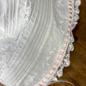 Heirloom Beading on a Baby Bonnet, Hat, Christening, Dedication for a ...
