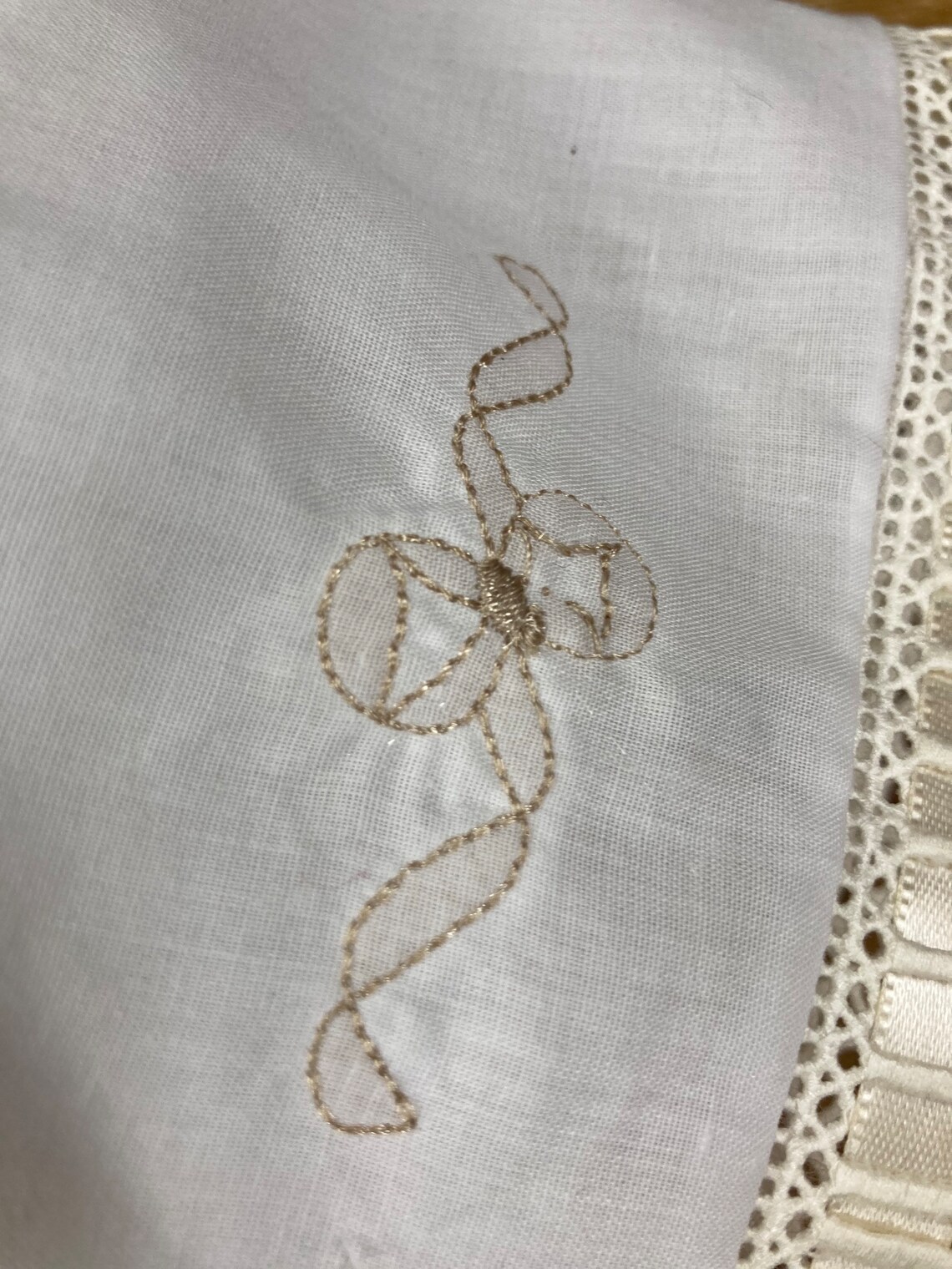 Heirloom Beading on a Baby Bonnet, Hat, Christening, Dedication for a ...