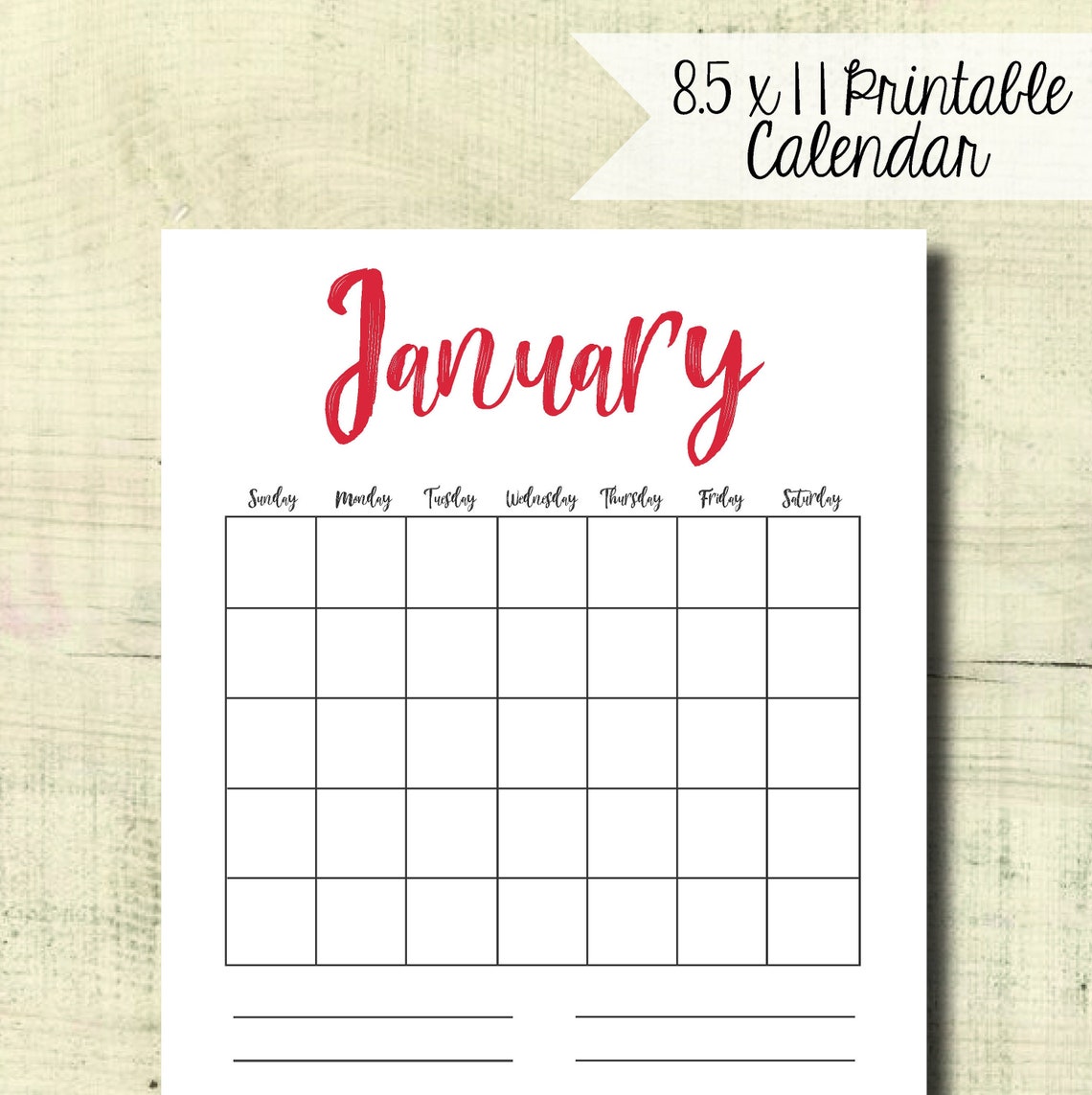 12-month Printable DIY 8.5 X 11 Vertical Calendar Rose Pink - Etsy