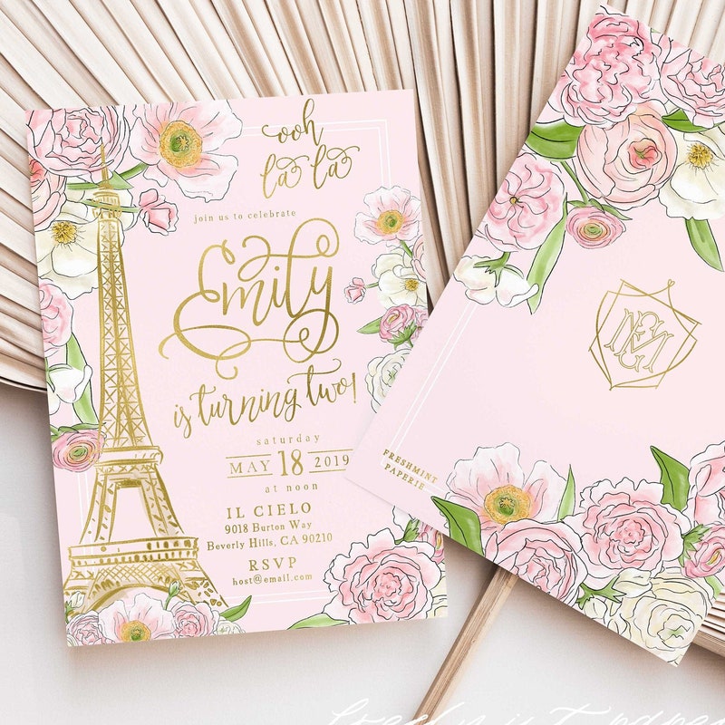 Parisian Invitation - Etsy