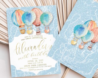 Travel Birthday Invitation Adventure Invitation Suitcase - Etsy