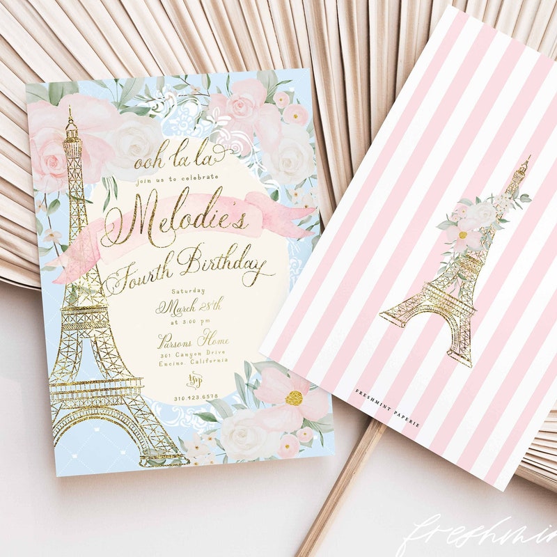 Paris Invitation - Etsy