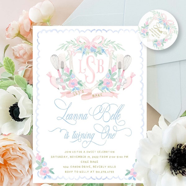 Baking Birthday Invitation - Etsy