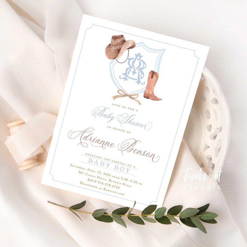 Western Invitation - Etsy