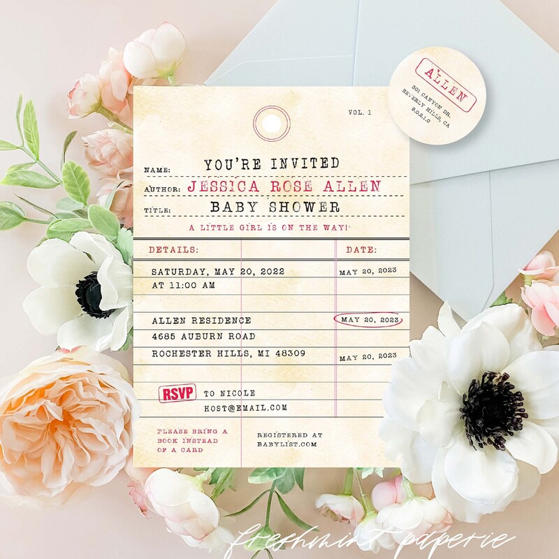 Library Cards - Etsy