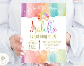 Paint Party Invitation Art Invitation Art Invite Painting - Etsy