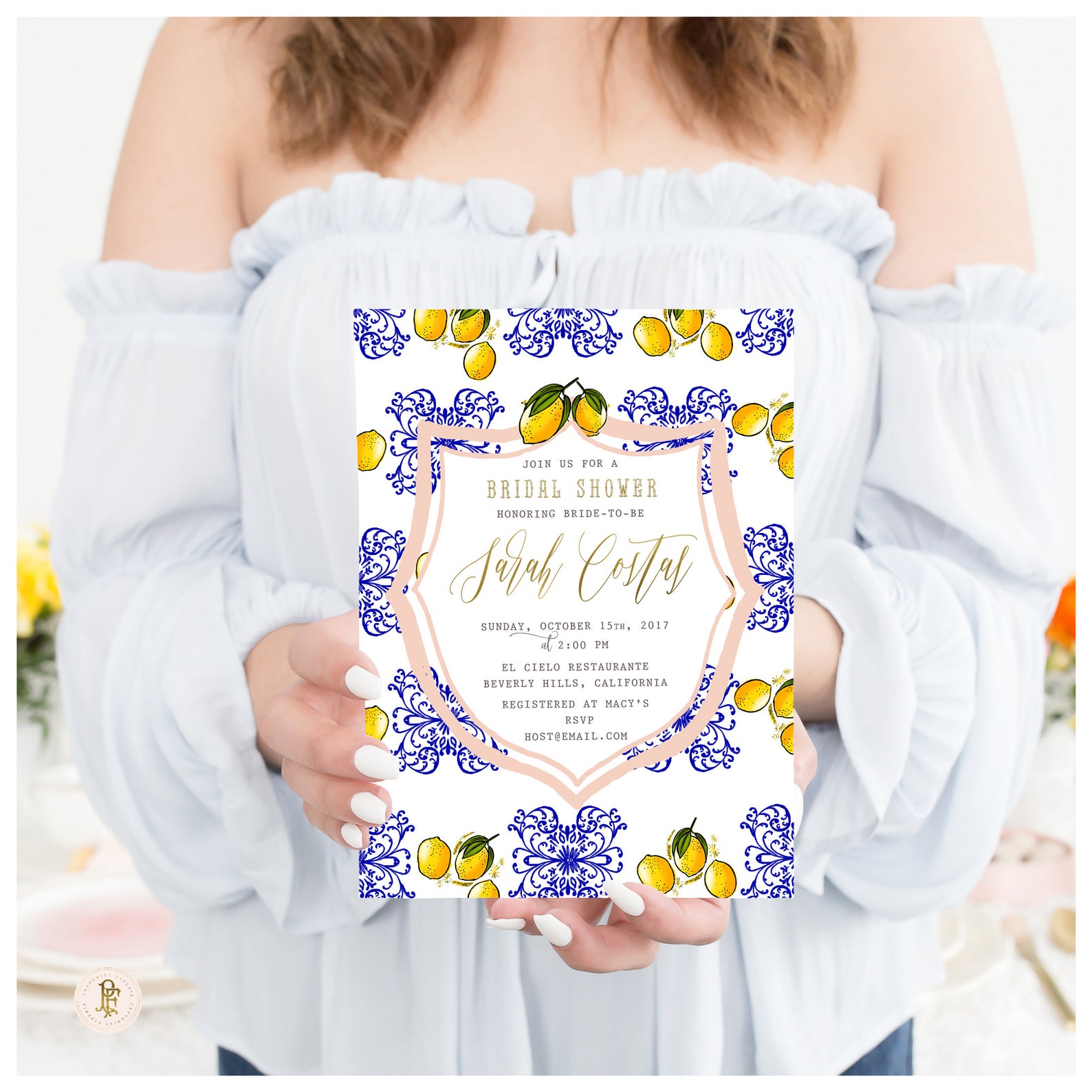 Citrus Invitation Lemon Invitation Bridal Shower | Etsy