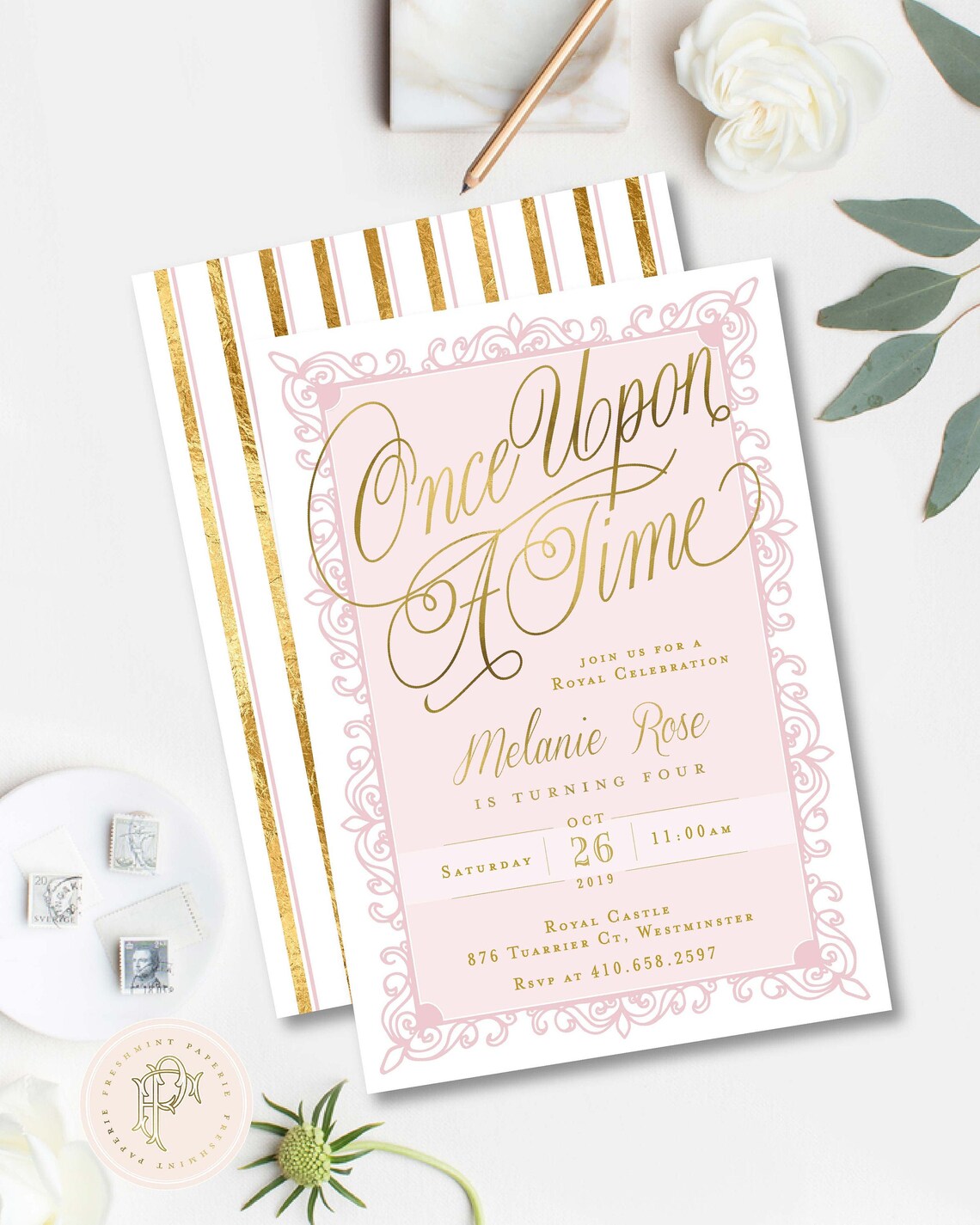 Princess Invitation Royal Invitation Birthday Invite Princess Party ...
