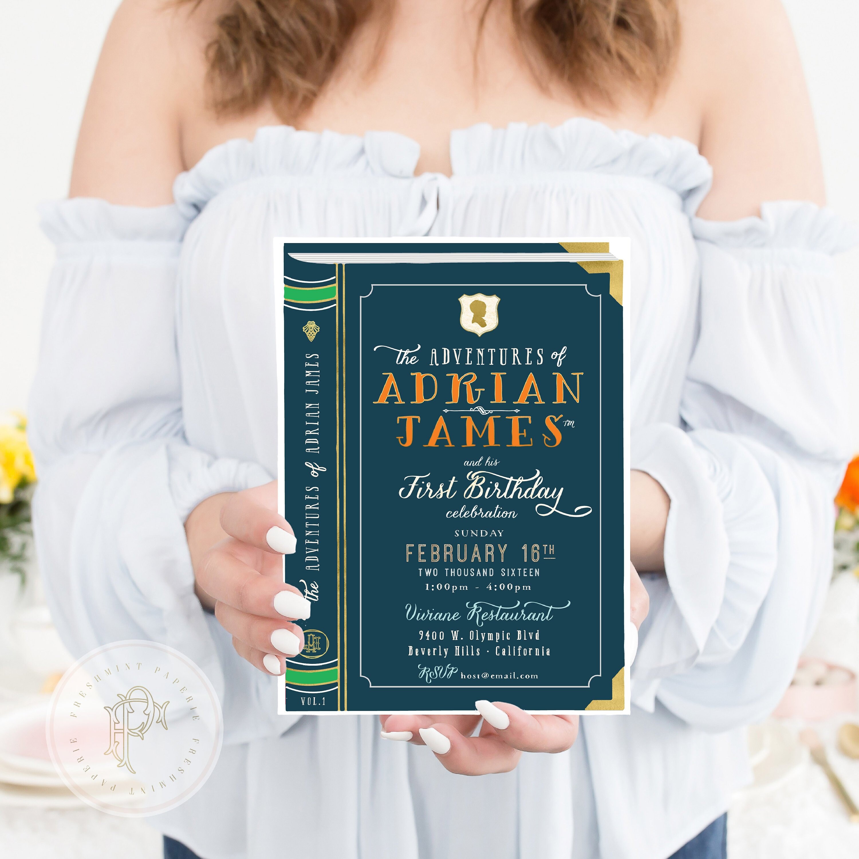 Storybook Invitation Library Invitation First Birthday - Etsy