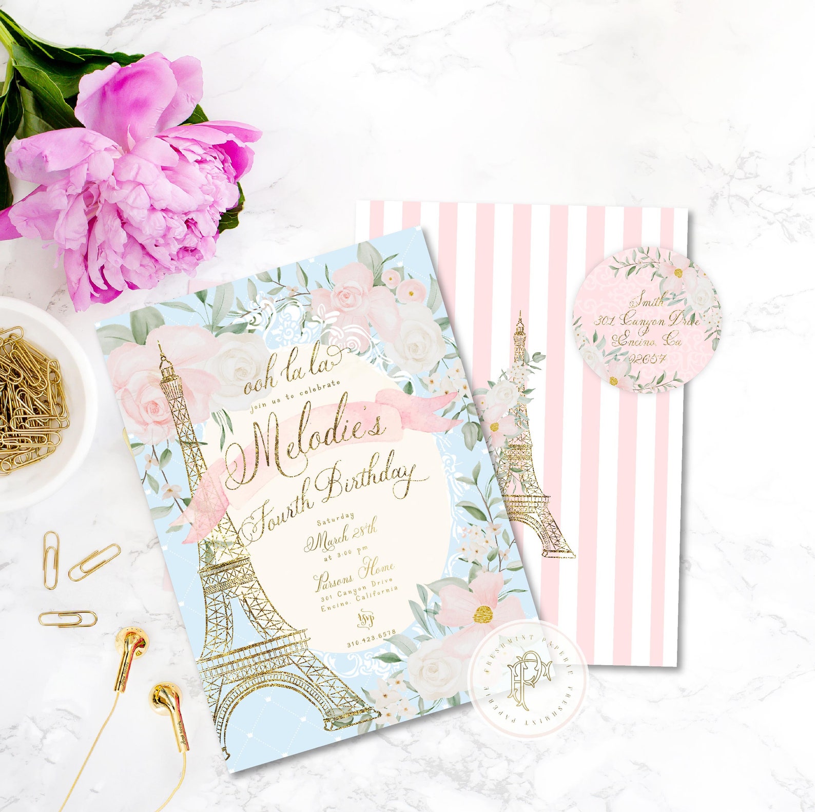 Paris Invitation French Invitation Parisian Birthday - Etsy