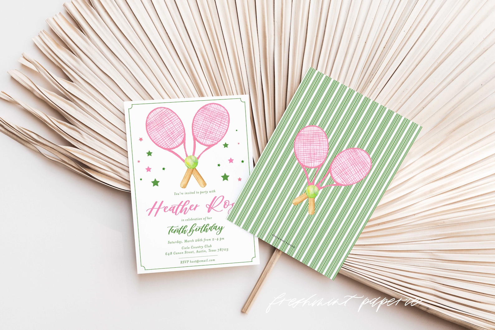 Tennis Invitation Tennis Racquet Invitation Tennis - Etsy