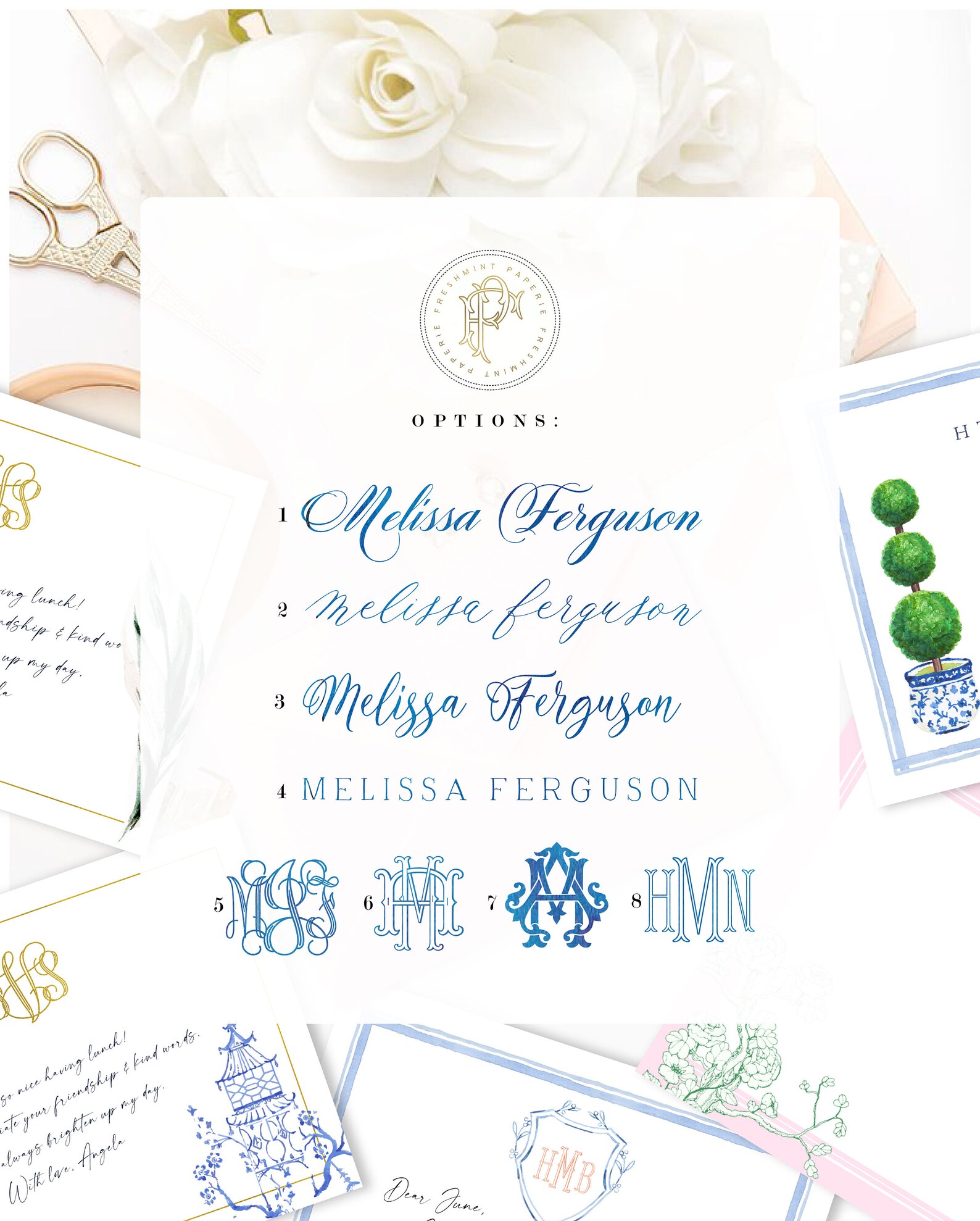 Personalized Stationery Monogram Note Cards Monogram | Etsy