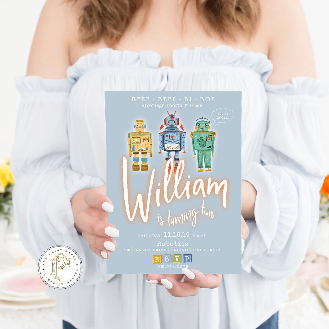 ROBOT Invitation Robot Invite Toys Invitation Vintage Toy - Etsy