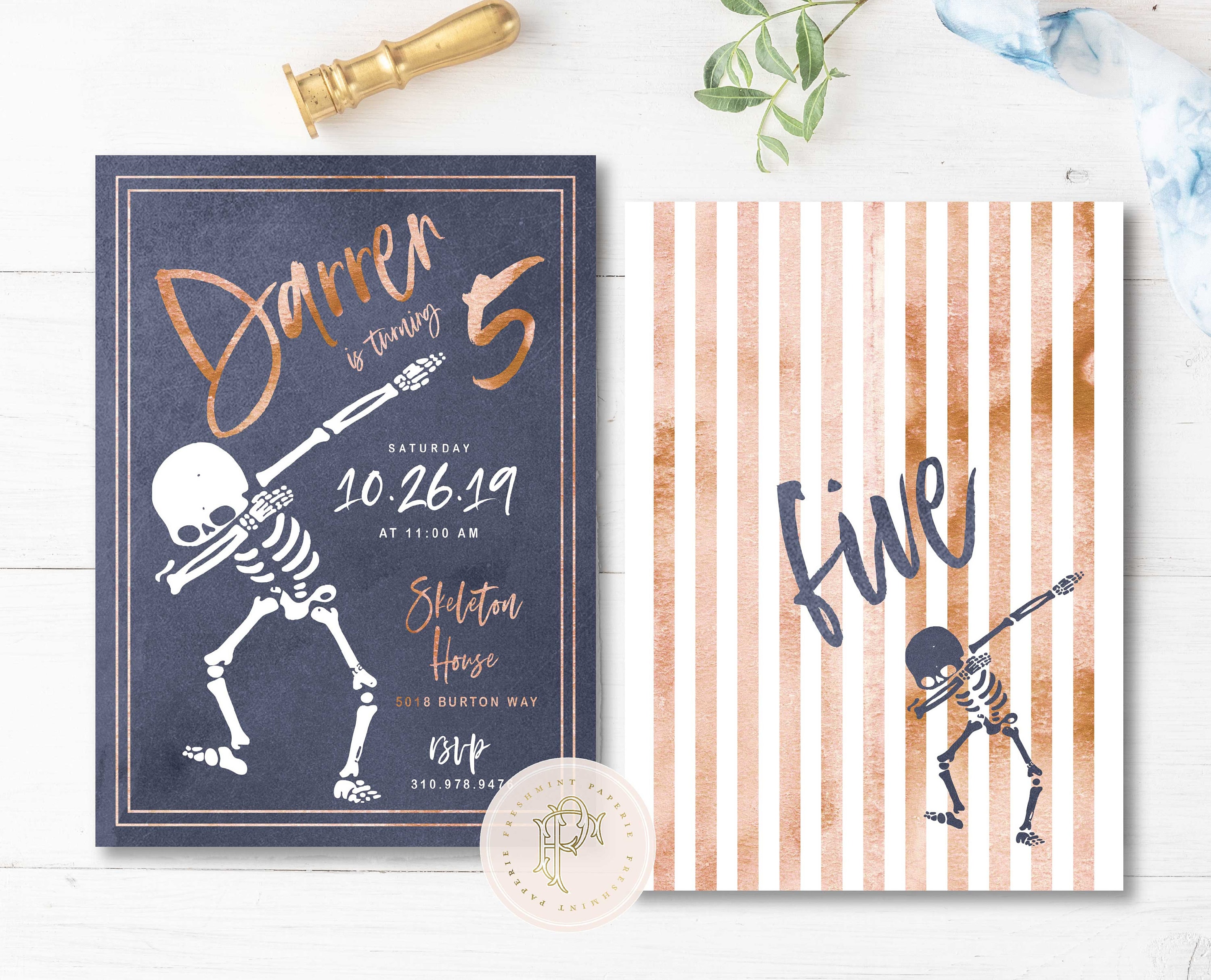 Skeleton Invitation Template