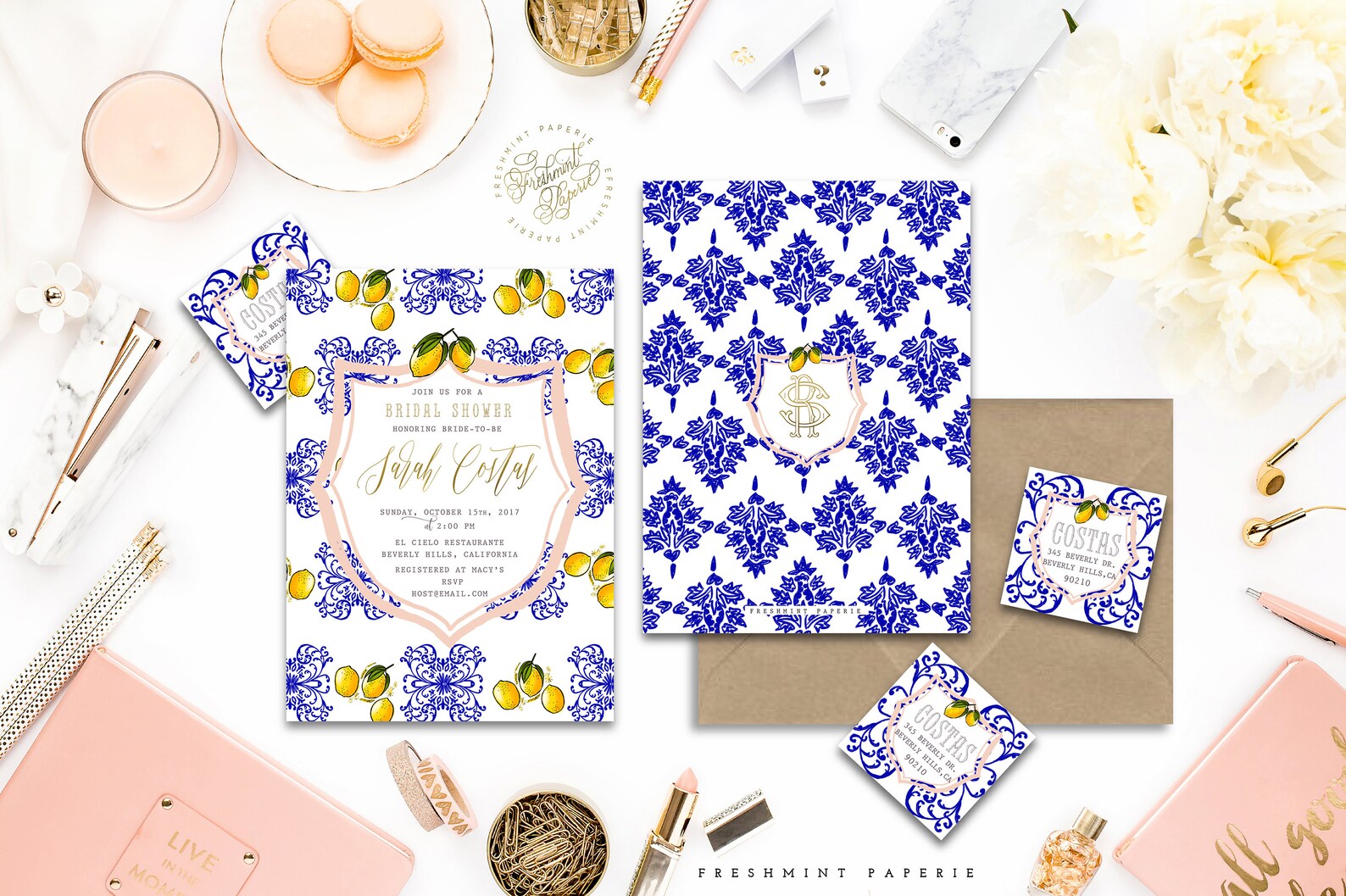 Citrus Invitation Lemon Invitation Bridal Shower | Etsy