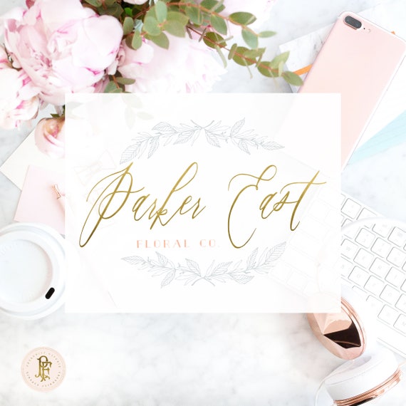 Modern Logo Modern Script Logo Calligraphy Logo Pretty - Etsy