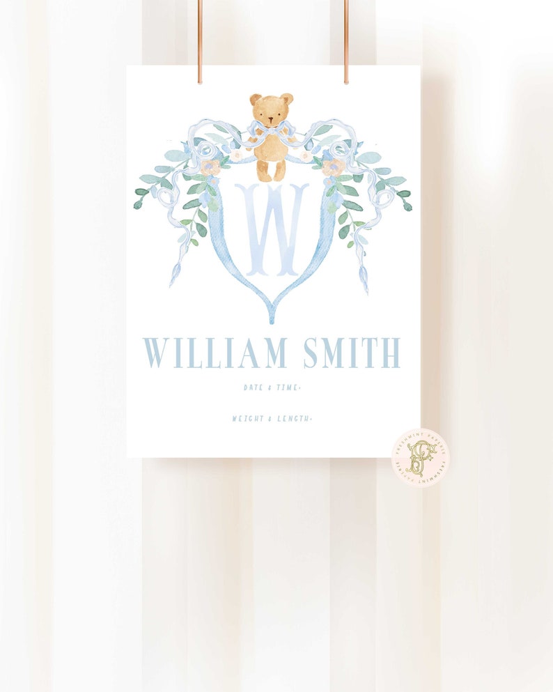 Hospital Sign Nursery Wall Art Monogram Nursery Wall Art - Etsy