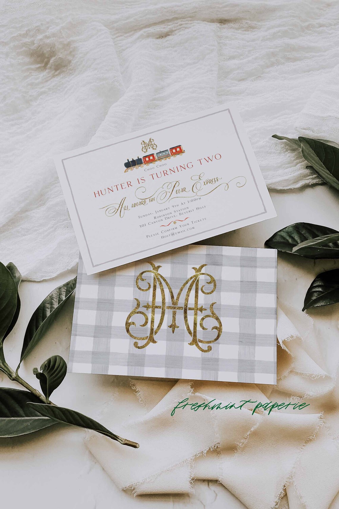 Polar Express Invitation Choo Choo Invitation All Aboard | Etsy