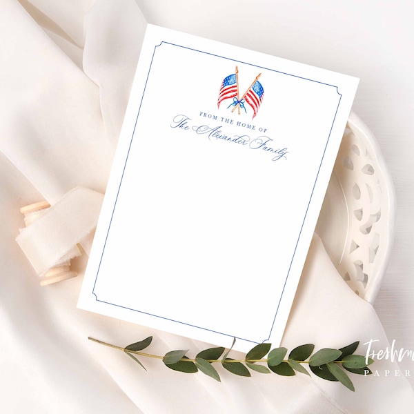 Patriotic Note Cards - Etsy