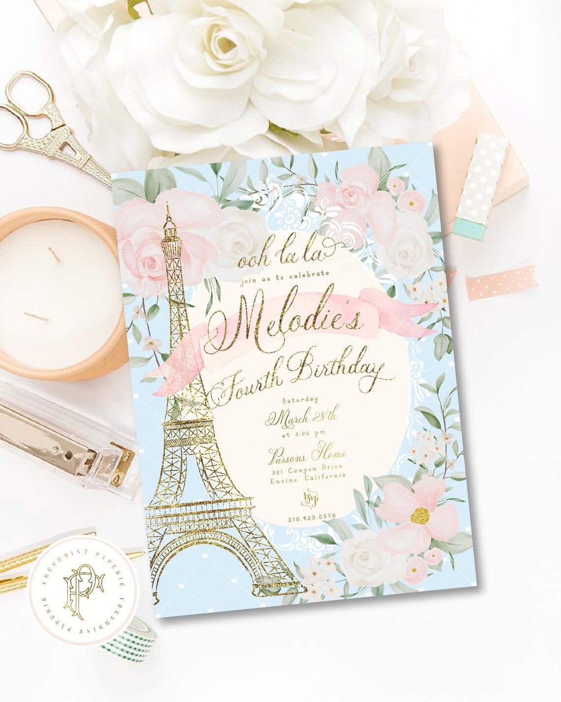 Paris Invitation French Invitation Parisian Birthday - Etsy
