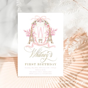 Paris Invitation, French Invitation, Parisian Birthday Invitation ...