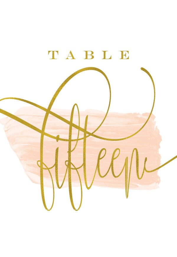 Printable Calligraphy Table Numbers Table Numbers Calligraphy Table