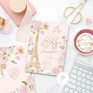 Paris Invitations - French Invitation - Parisian Birthday Invitation ...