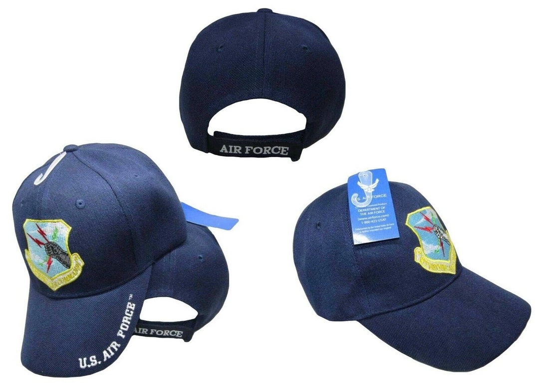US Air Force Strategic Air Command Blue USAF Embroidered Ball Cap Hat ...