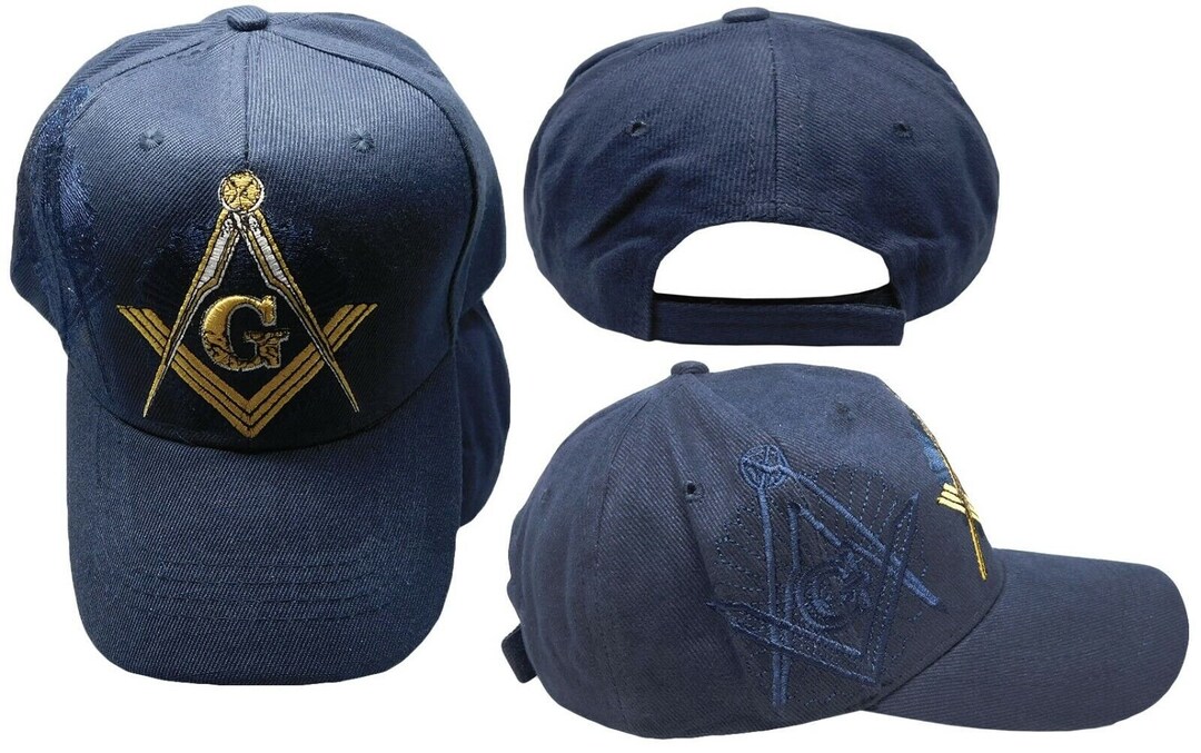 Embroidered Blue Mason Masonic Shadow Emblem Baseball Style Cap Hat - Etsy
