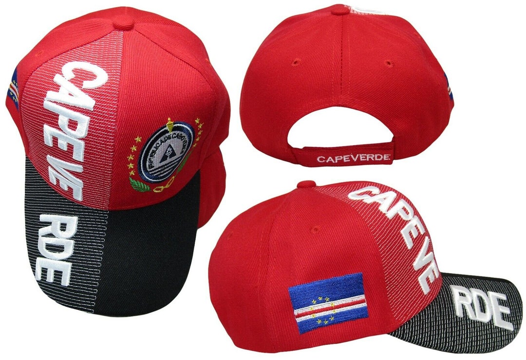 Cape Verde Red Black White Letter Crest 3-D Patch on Side - Etsy