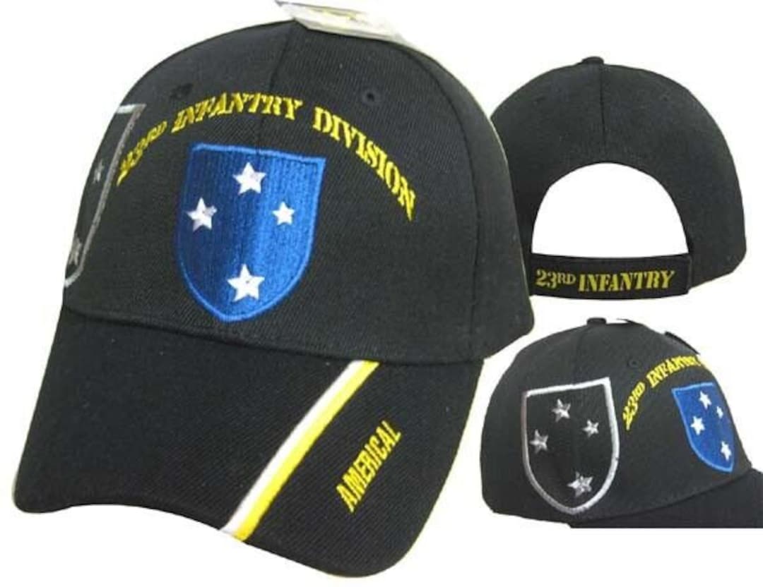 Black 23rd Infantry Division Army Hat Ball Cap American Licensed - Etsy
