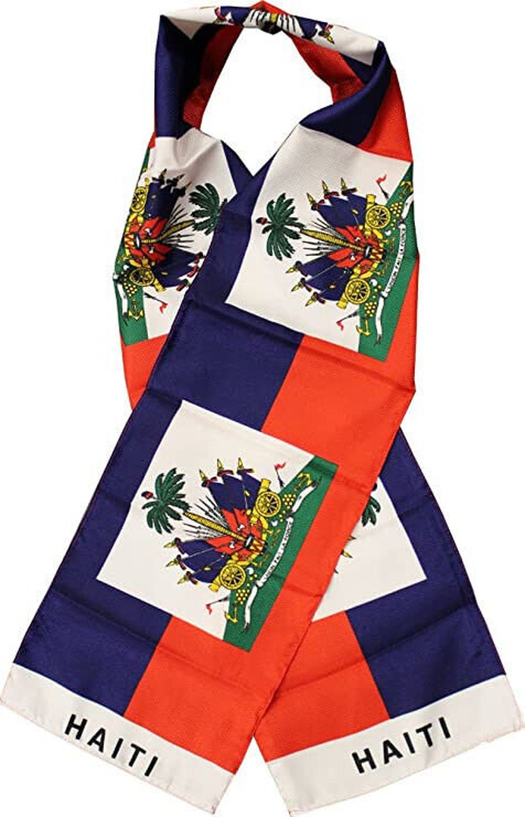 Haiti Haitian Lightweight Flag Printed Knitted Style Scarf 8x60 - Etsy