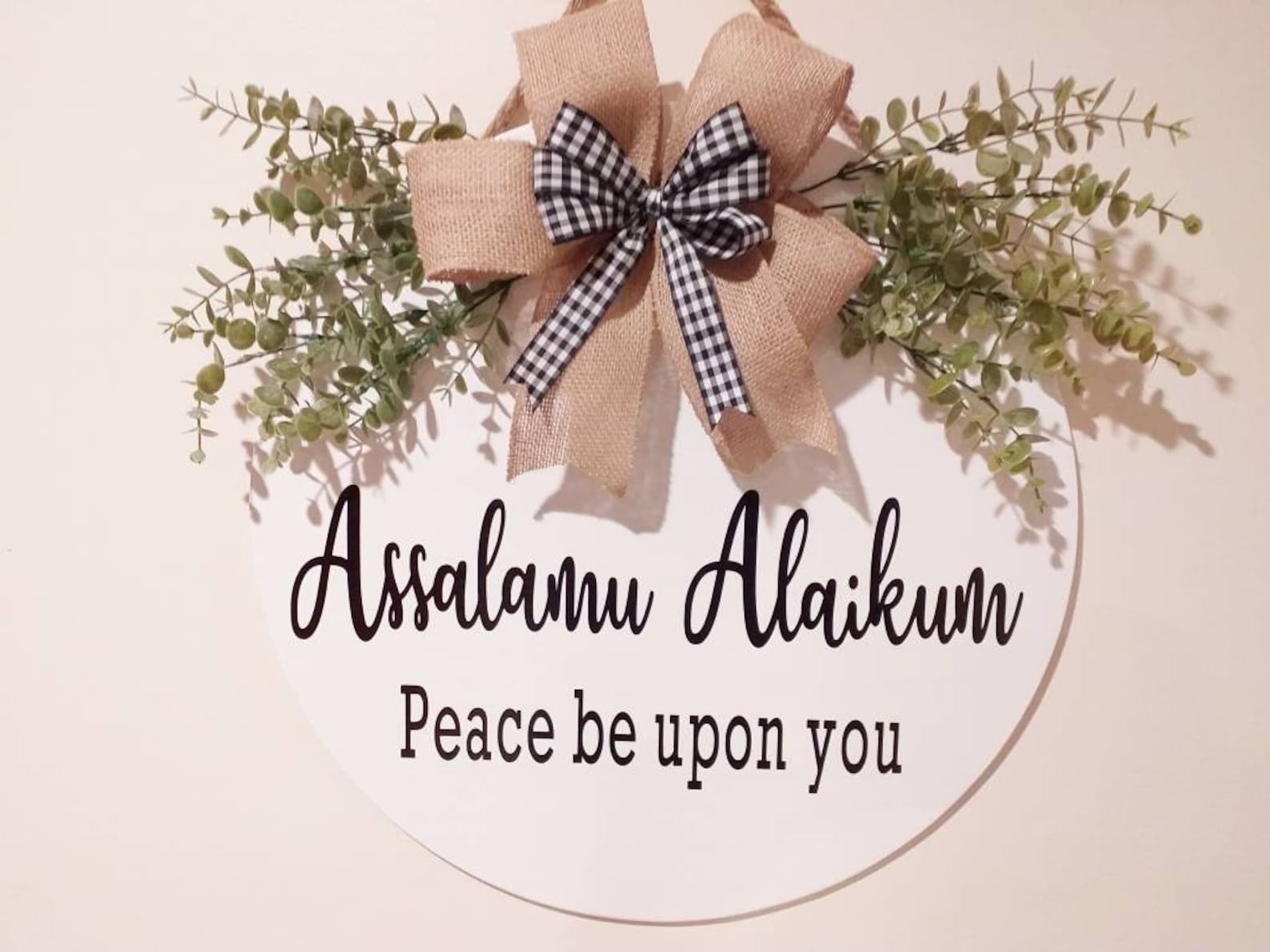 Salam Door Sign. Front Door Sign. Islamic Wall Decor. Hello Salam Door ...