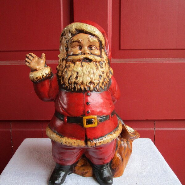 Chalkware Santa - Etsy