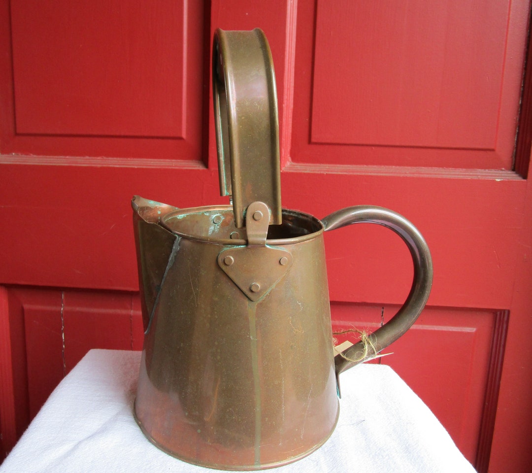 Copper Watering Can Vintage Watering Can Copper Can With Visible Patina ...