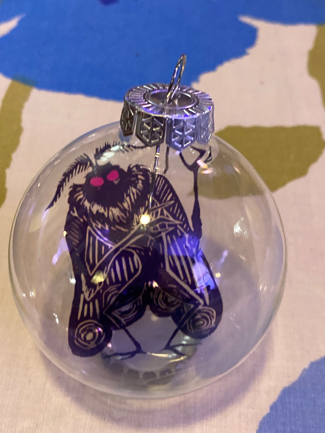 Mothman Glass Ball Christmas Tree Ornament - Etsy