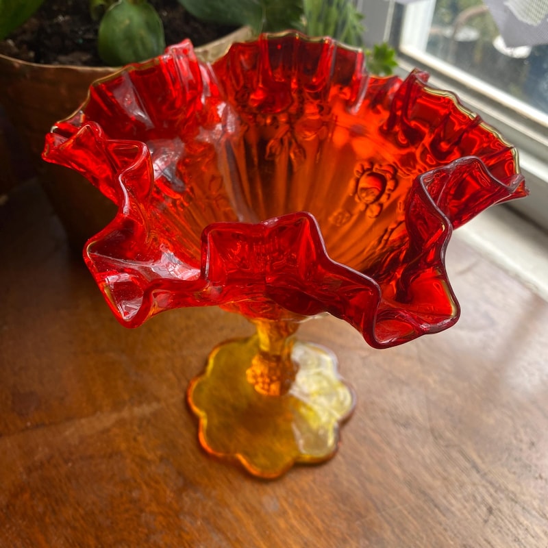 Compote Fenton Pink - Etsy