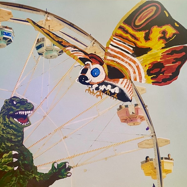 Godzilla Art - Etsy