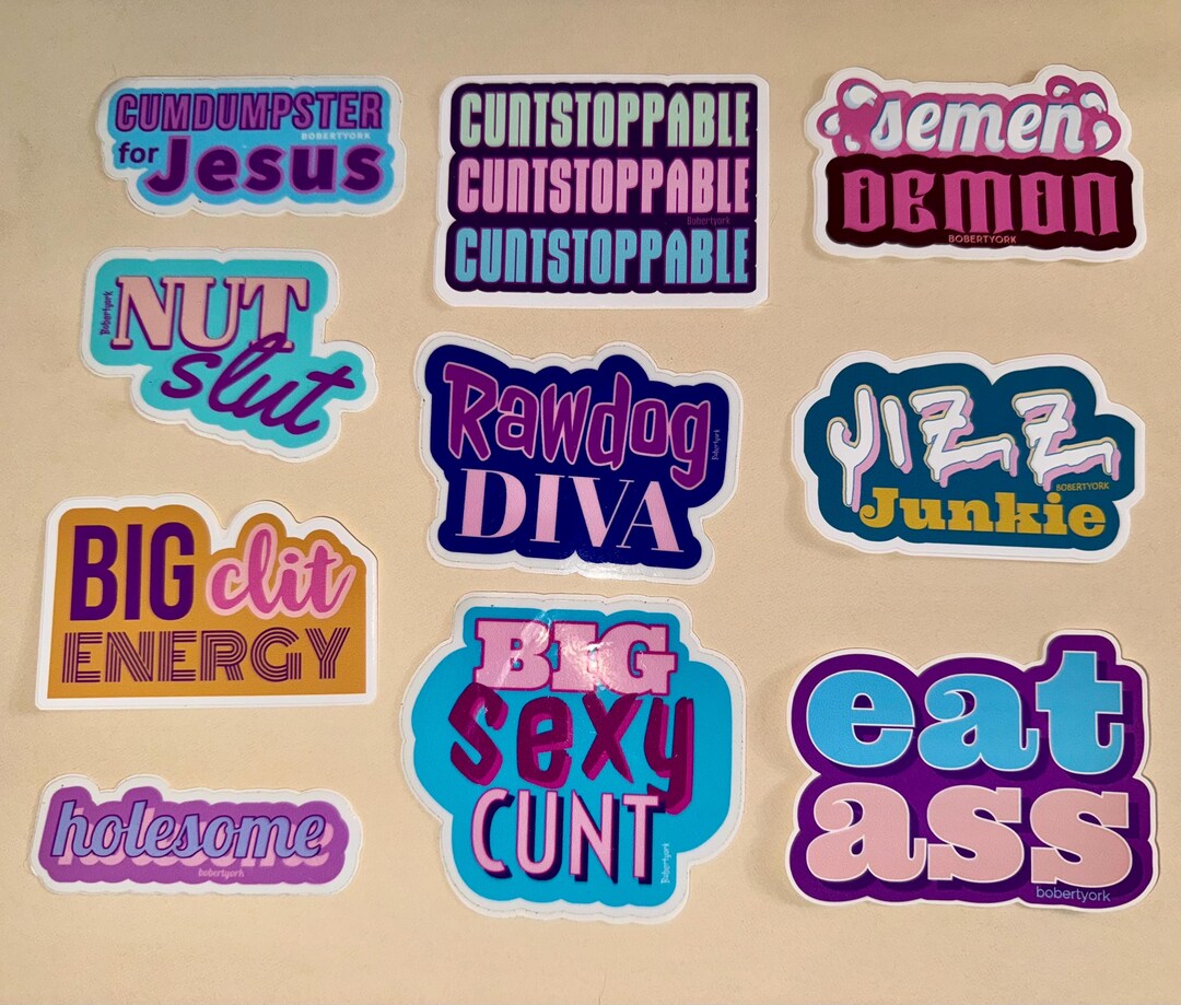 Laughermations 3” Funny Adult Stickers 2pk - Etsy