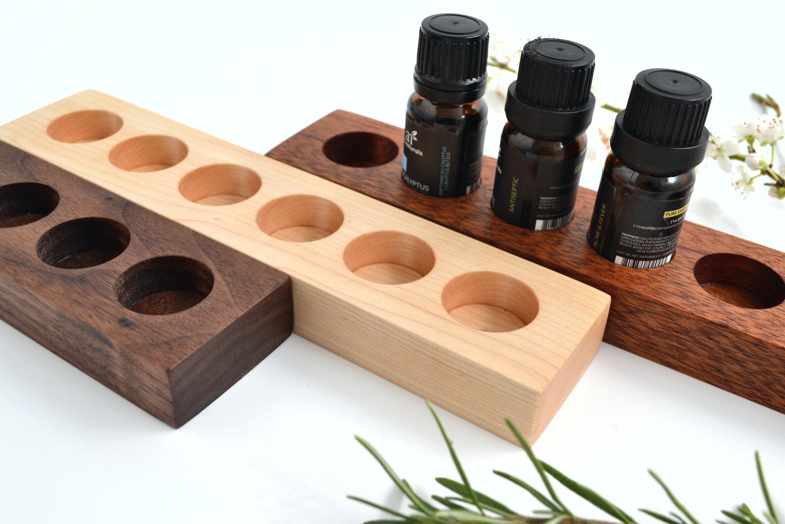 Solid Hardwood Essential Oil Holder Oil Storage Oil - Etsy