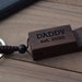 Father's Day | New Dad Gift | Phone Holder Keychain | Solid Walnut Wood ...