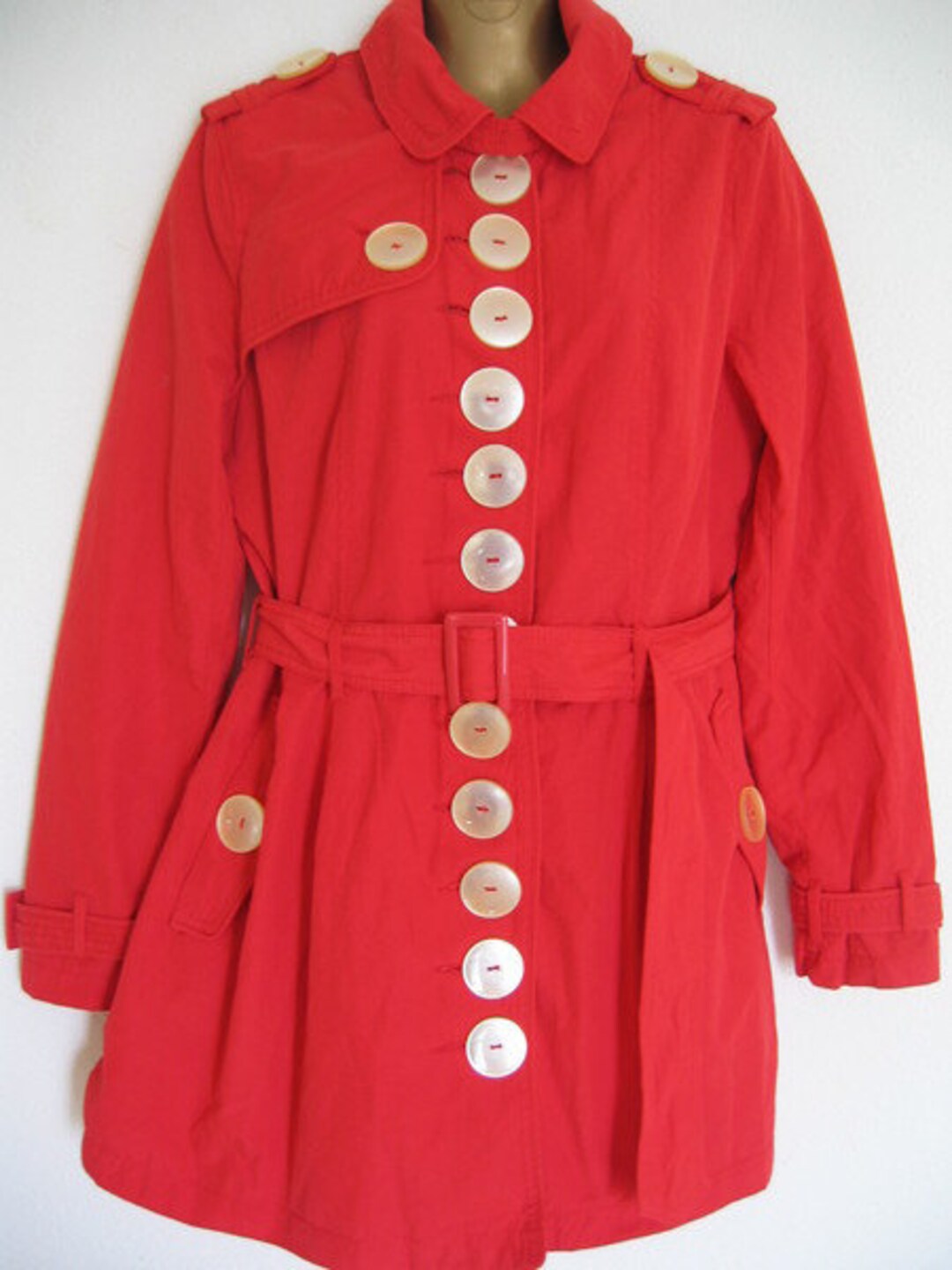 Summer Short Coat Lady in Red - Etsy