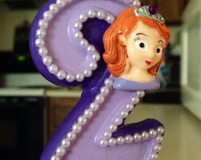 3 Inch First Princess Birthday Candle Any Number - Etsy