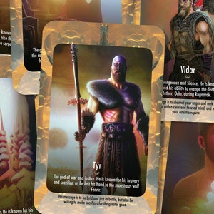 Norse Mythology Exploring the Powers and Legends of Gods 24 Cards ...