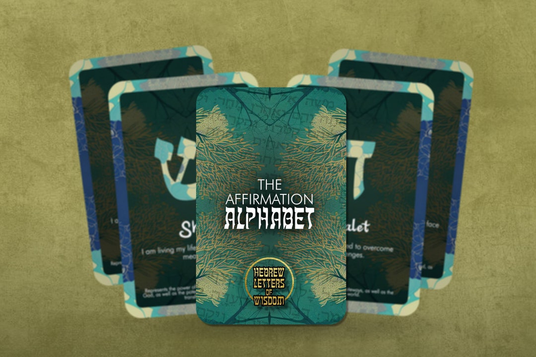 The Affirmation Alphabet - Hebrew Letters of Wisdom - Kabbalah Cards ...