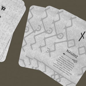 White Runes Oracle - Norse Cards - 24 Cards - Oracle - Oracle Deck ...