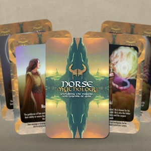 Norse Mythology Exploring the Powers and Legends of Gods 24 Cards ...