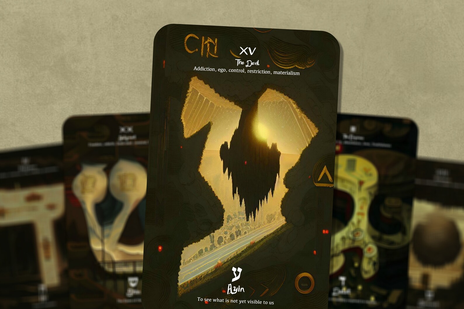 Sacred Letters Art Hebrew Alphabet Major Arcana Oracle - Etsy