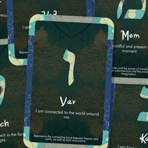 The Affirmation Alphabet - Hebrew Letters of Wisdom - Kabbalah Cards ...