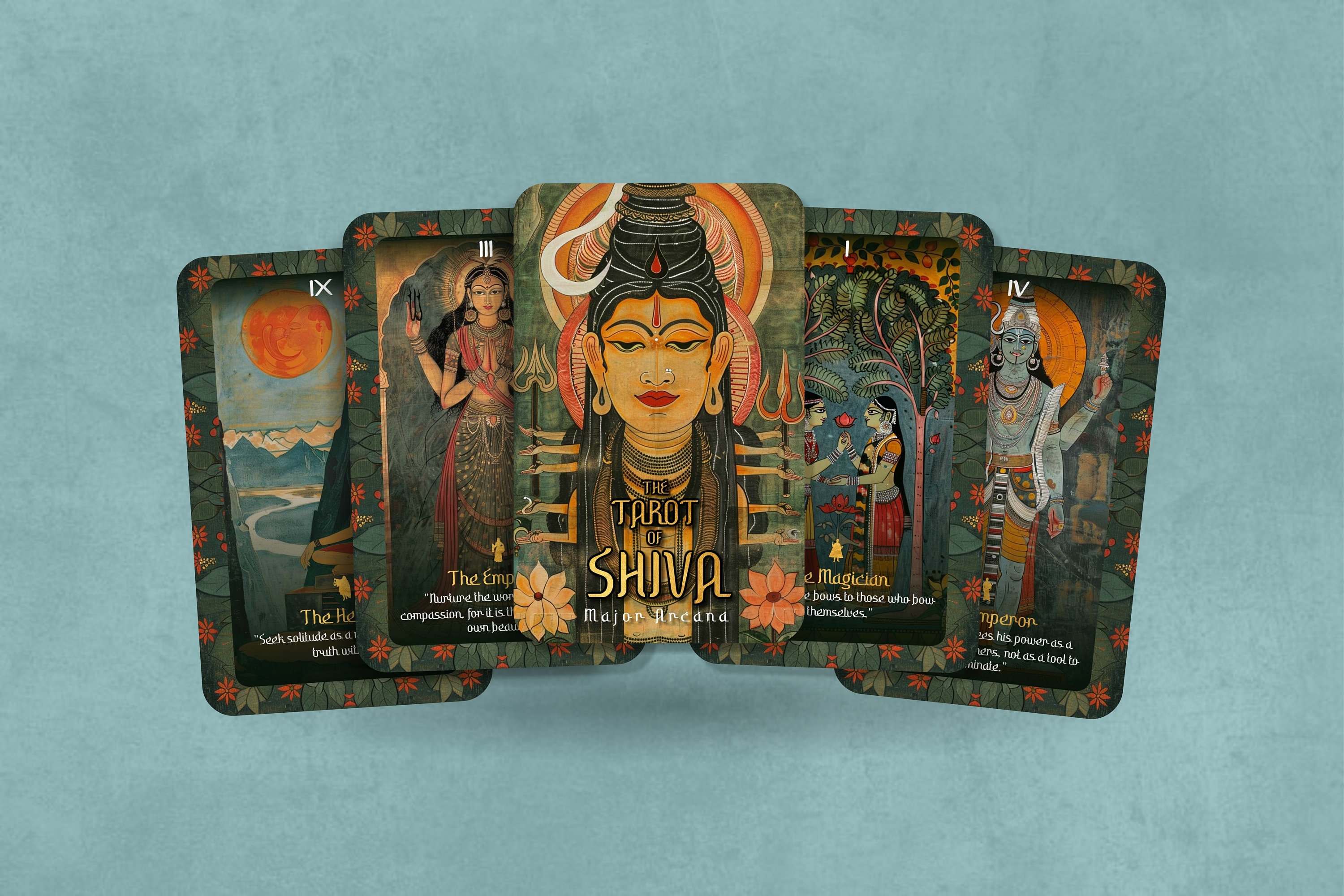 The Tarot of Shiva - Major Arcana - Shiva Art - Tarot Deck - Fortune ...